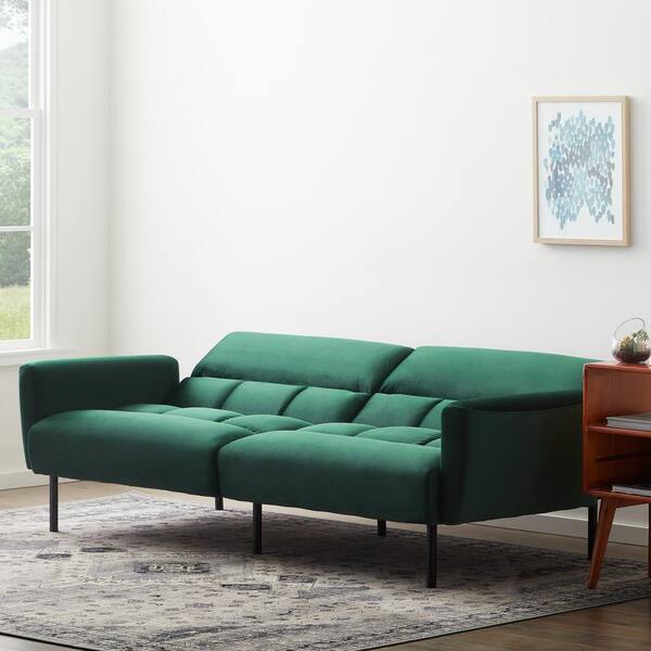 Forest green futon store
