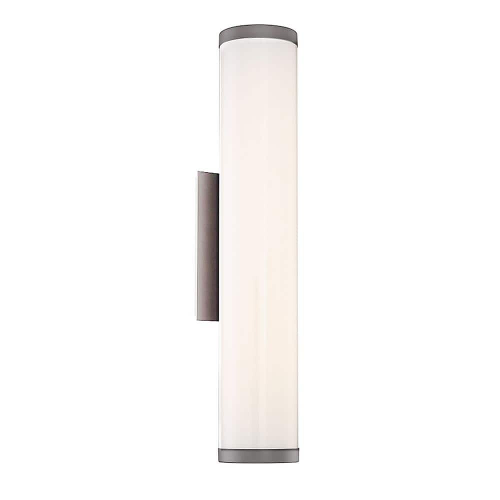 WAC Lighting Cylo 24 in. Titanium Outdoor Wall Sconce in Integrated LED ...