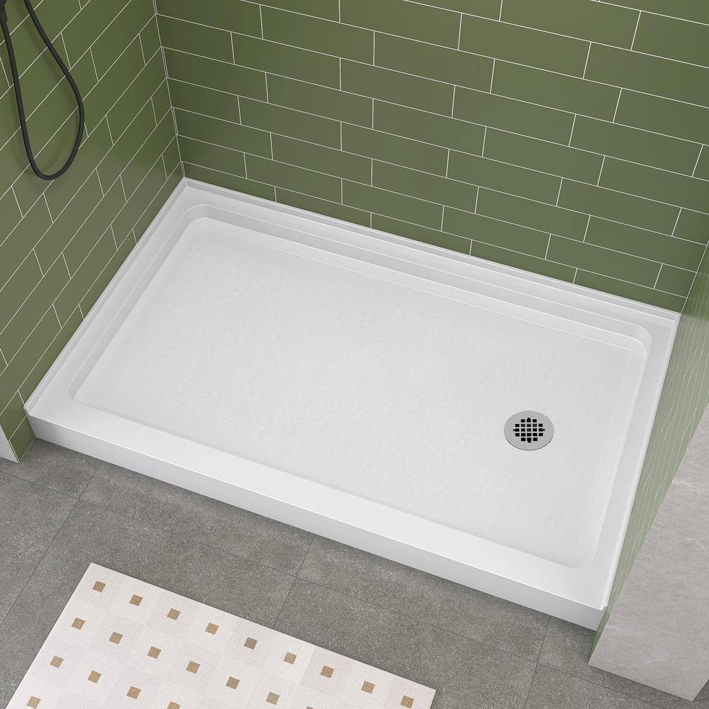 Getpro 60 in. L x 36 in. W Single Threshold Alcove Shower Pan Base with ...