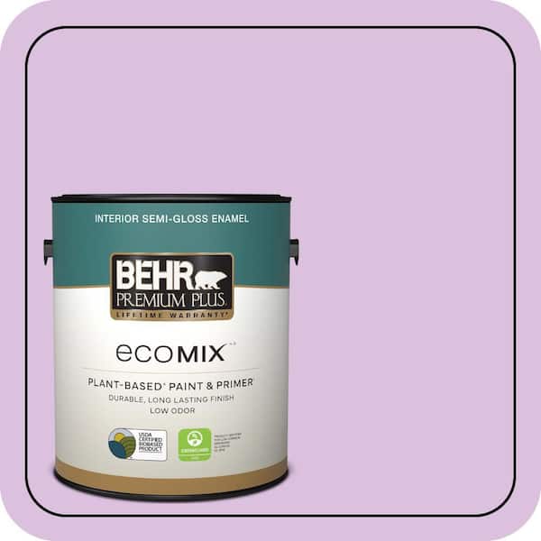 BEHR PREMIUM PLUS 1 gal. #P100-3 Epiphany Semi-Gloss Enamel EcoMix ...