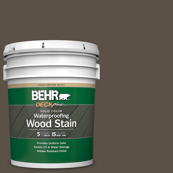 BEHR DECKplus 5 gal. #N360-7 Potting Soil Solid Color Waterproofing ... BEHR DECKplus 5 gal. #N360-7 Potting Soil Solid Color Waterproofing ...