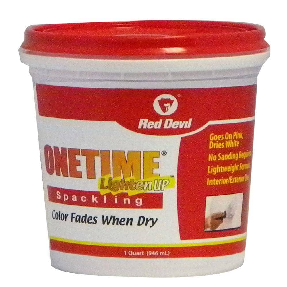 Red Devil 1qt. Onetime Lighten-Up Spackling 574 - The Home Depot