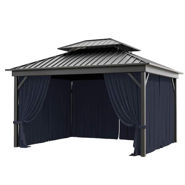 Reviews for Kimunuk 10 ft. x 13 ft. Universal Outdoor Privacy Curtains ...