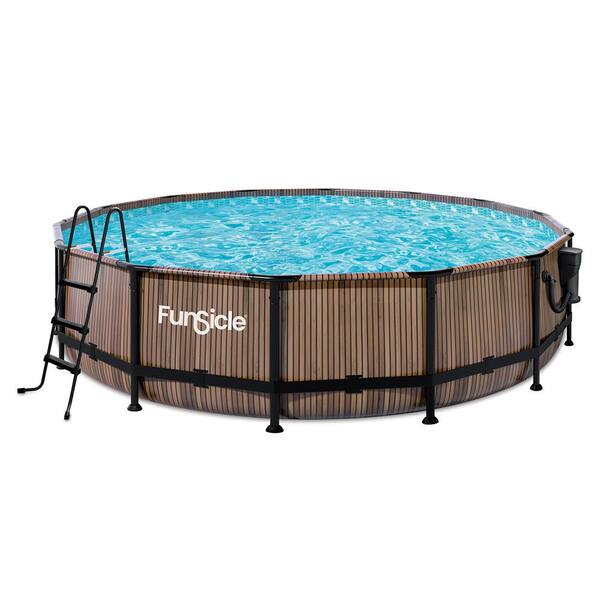 Reviews for Funsicle 14 ft. Round 42 in. Deep Metal Frame Above Ground ...