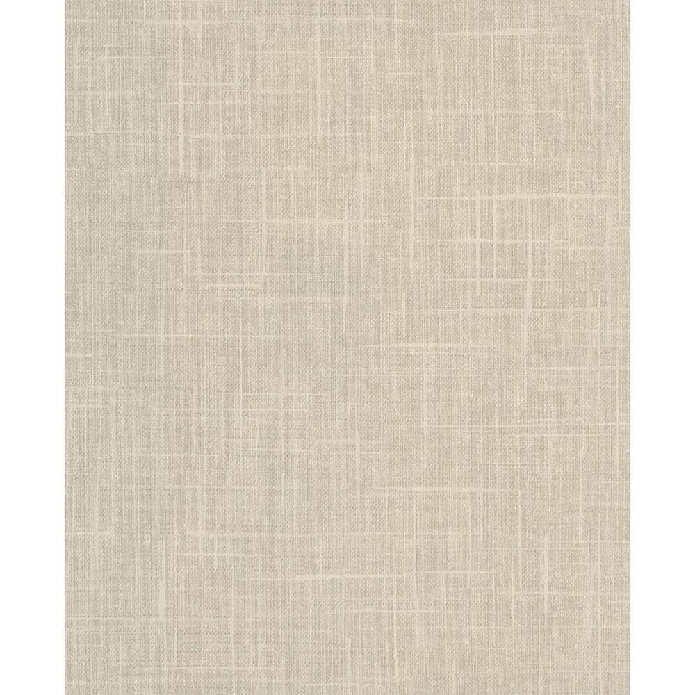 Warner Stannis Cream Linen Texture Vinyl Strippable Wallpaper (Covers ...