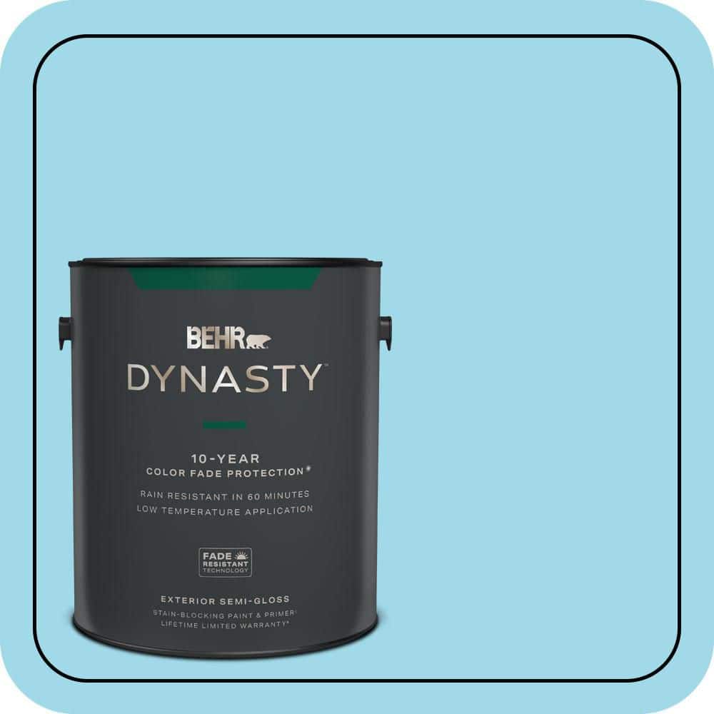 BEHR DYNASTY 1 gal. #520A-3 Nevada Sky Semi-Gloss Exterior Stain ...