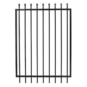 First Alert PRO Series 3 ft. W x 6 ft. H Black Steel Single Walk ...