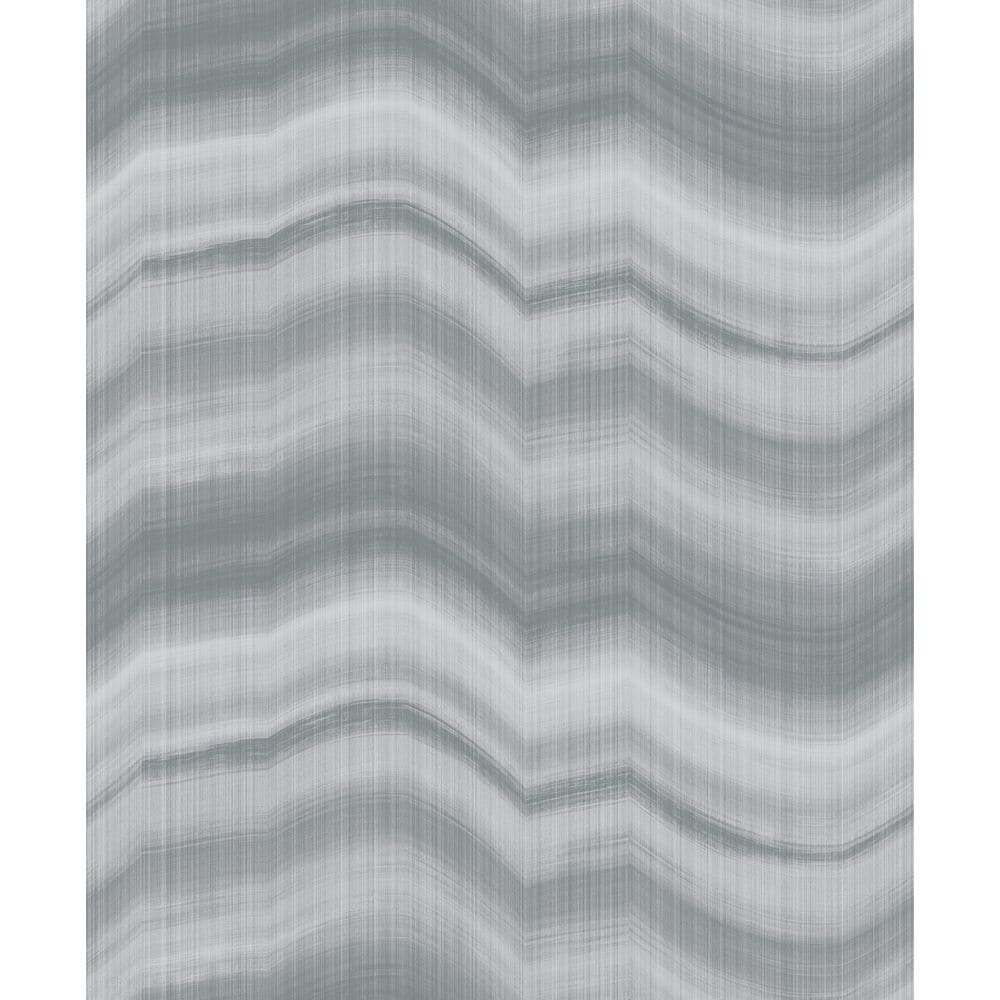 Zen Collection Silver Cloudy Stripe Luster Finish Non-Pasted Non-Woven ...