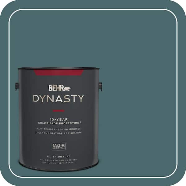BEHR DYNASTY 1 gal. #500F-7 Mythic Forest Flat Exterior Stain-Blocking ...