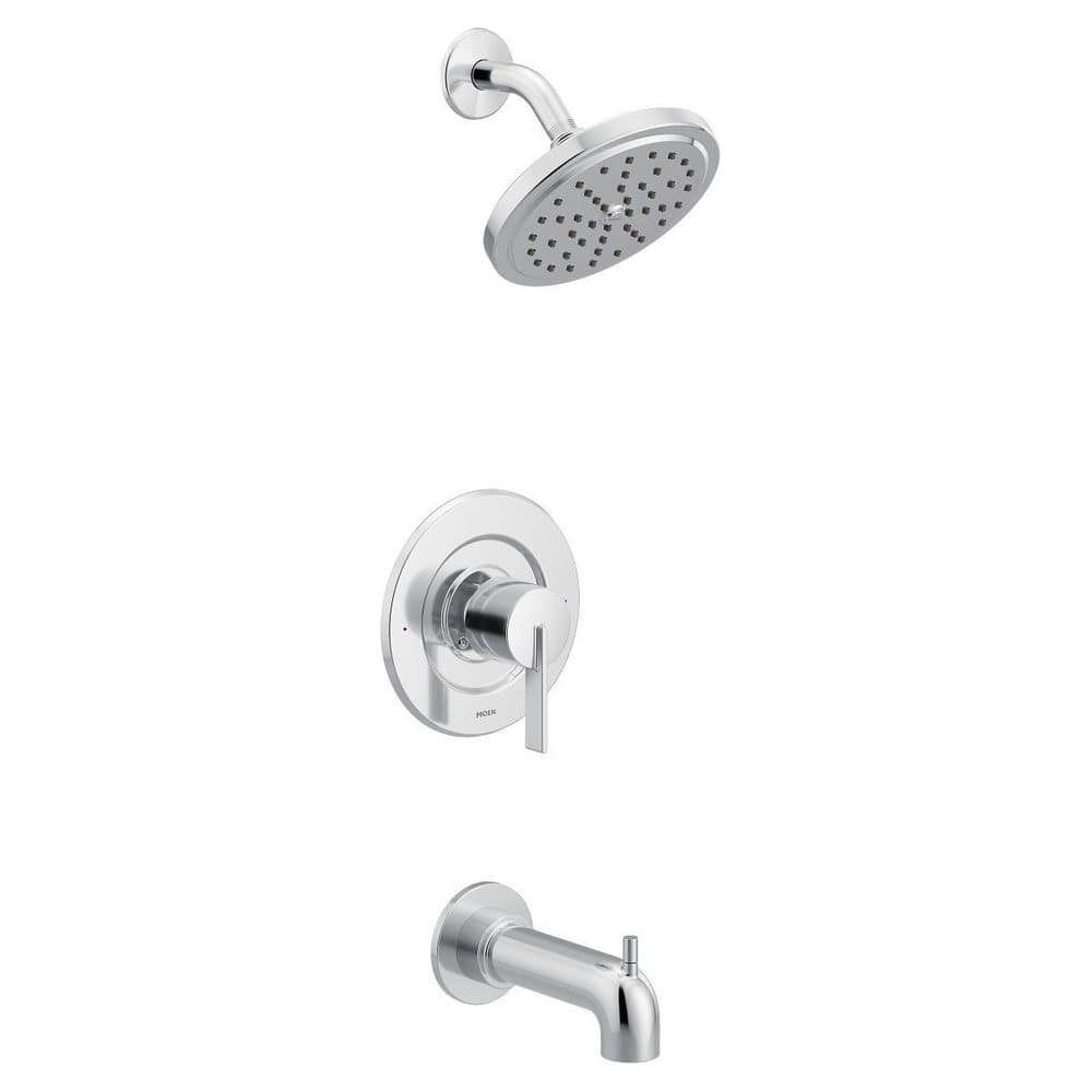 MOEN Cia 1-Handle Wall Mounted Tub and Shower Trim Kit with Spout in ...