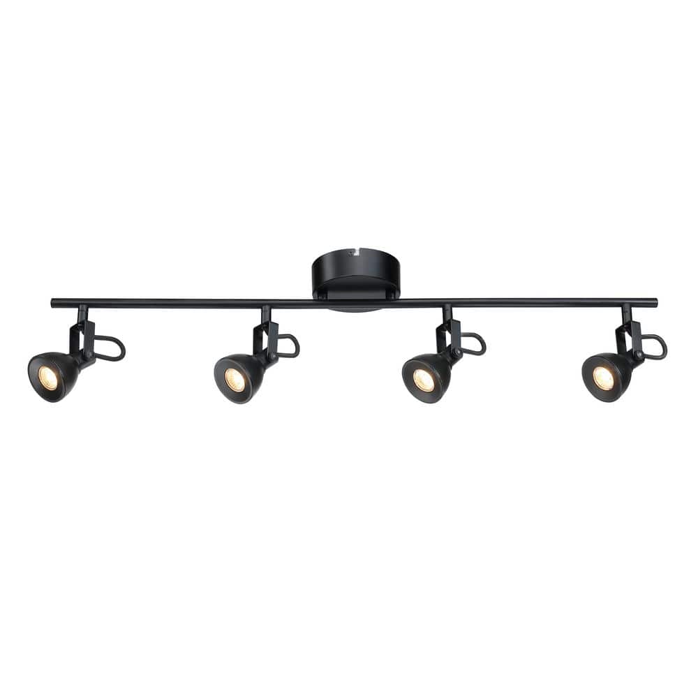 FLSNT Black 24.1 in. 24W 4-Light LED Track Lighting Ceiling Fixture ...