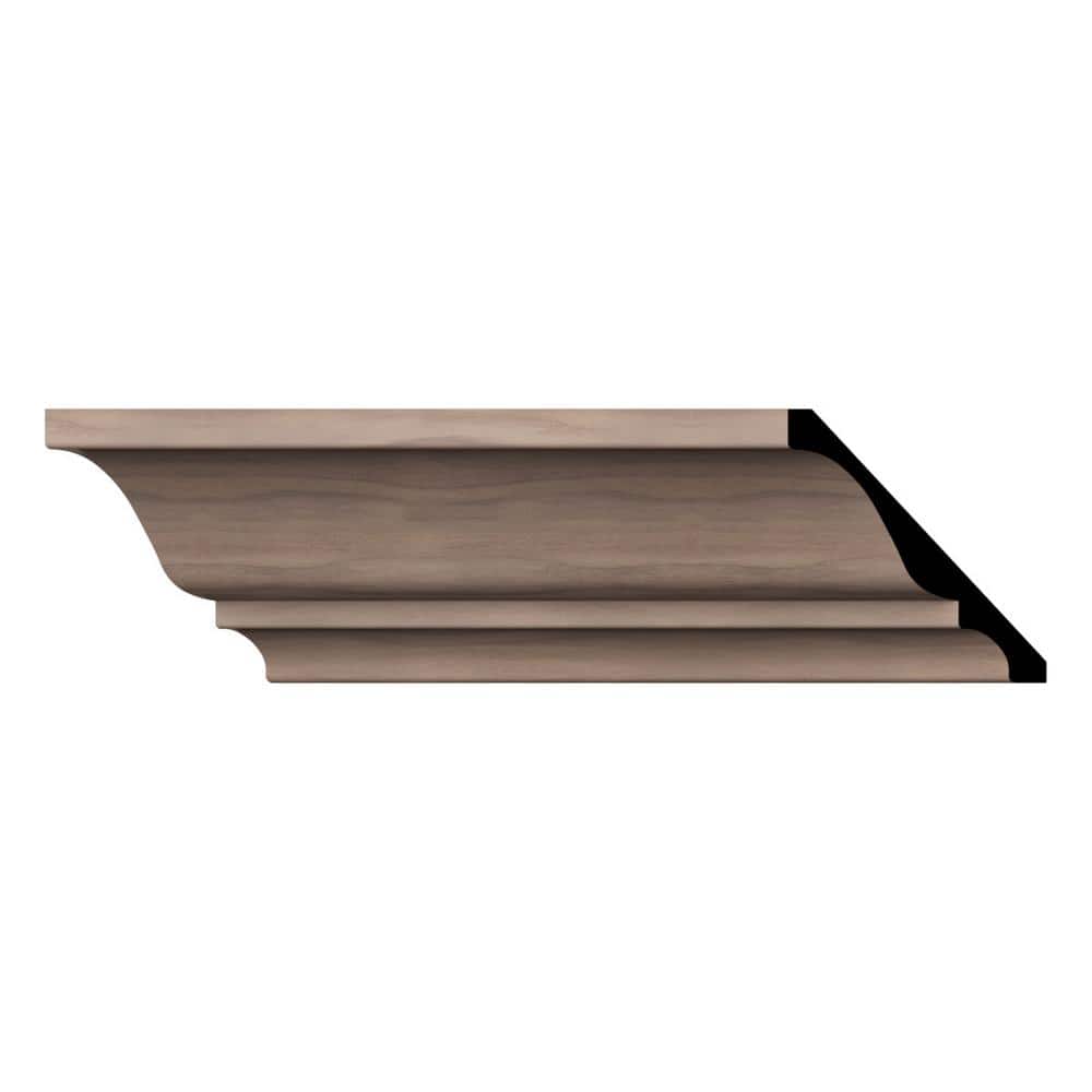 Ekena Millwork WM45 0.59 in. D x 5.25 in. W x 96 in. L Wood Walnut ...