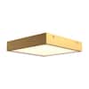 ALORA MOOD Sydney 14 in. 1 Light 36-Watt Aged Gold Integrated LED Flush ...