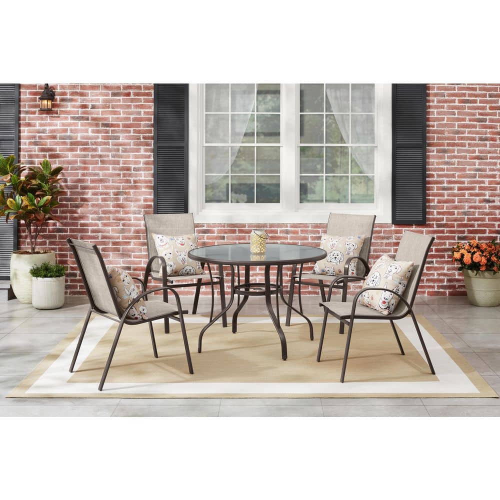 StyleWell Round 42 in. Dia. Outdoor Dining Table FTS61191 - The Home Depot
