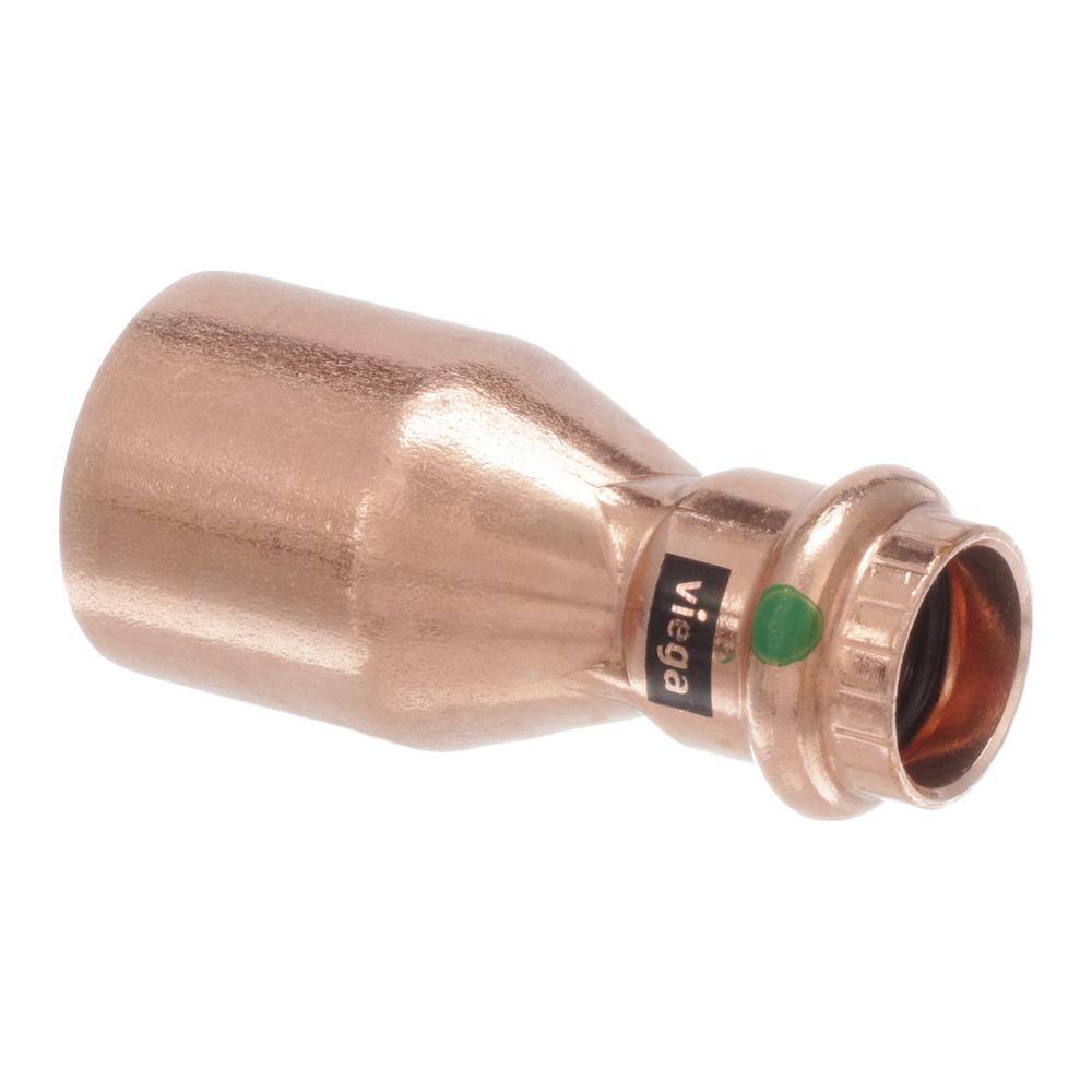 Viega ProPress 1 in. FTG x 1/2 in. Press Copper Reducer (10-Pack) 78082 ...