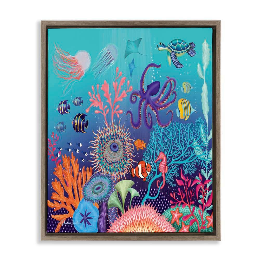 Stupell Industries Magical Underwater Reef by Darlene Seale Brown ...
