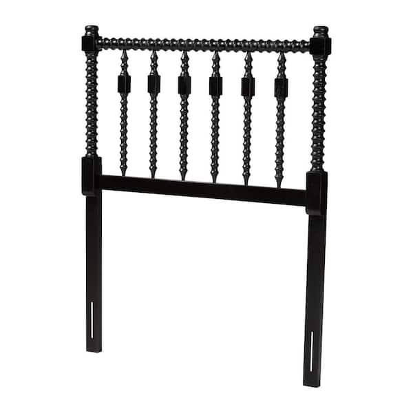 Baxton Studio Juliette Black Twin Spindle Headboard 274-14861-HD - The ...