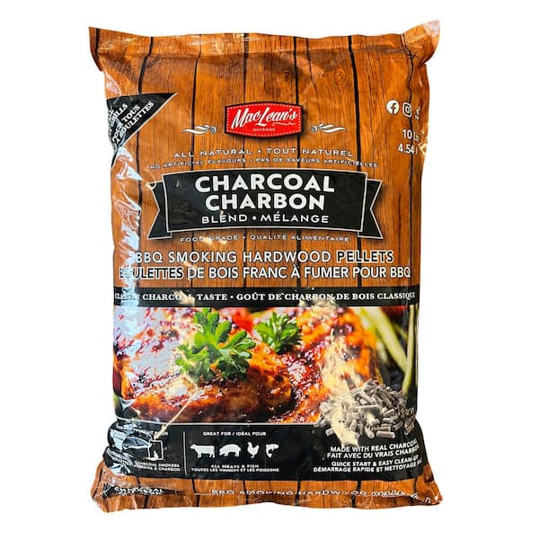 Maclean's OUTDOOR 10 lbs. Charcoal Blend BBQ Smoking Wood Pellets MP100 ...