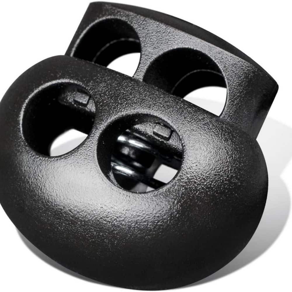 Lukyamzn Plastic Cord Lock End Toggle Double Hole Spring Stopper ...