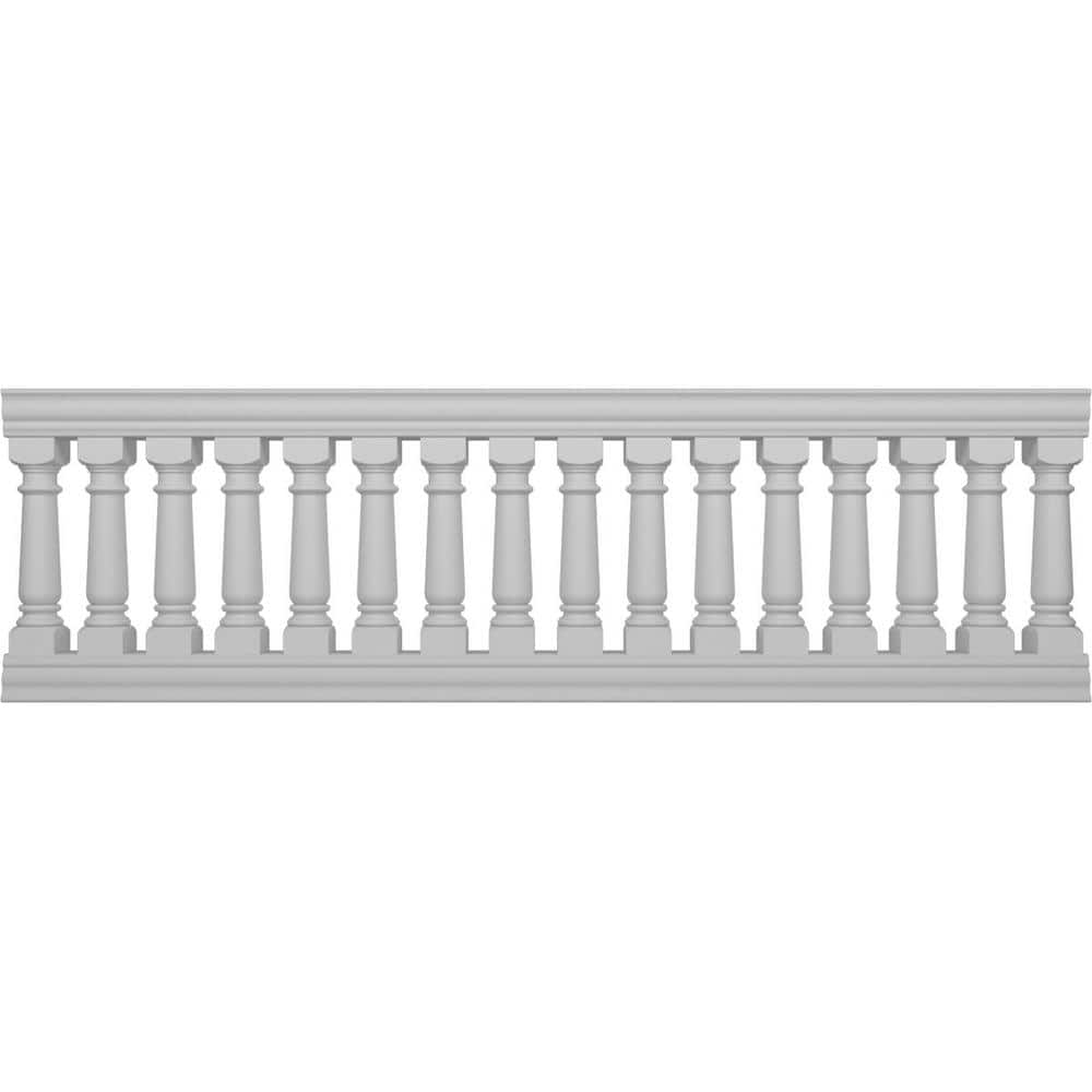 Ekena Millwork Fiberthane Wellington Balustrade 120 in. L x 38 in. H ...