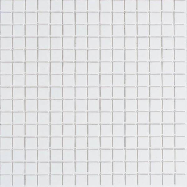 Apollo Tile Dune Glossy Off-White 12 in. x 12 in. Glass Mosaic Wall and ...