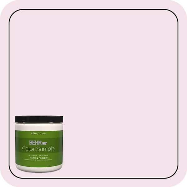 BEHR PREMIUM PLUS 8 oz. #690C-2 Pink Amour Semi-Gloss Interior/Exterior ...