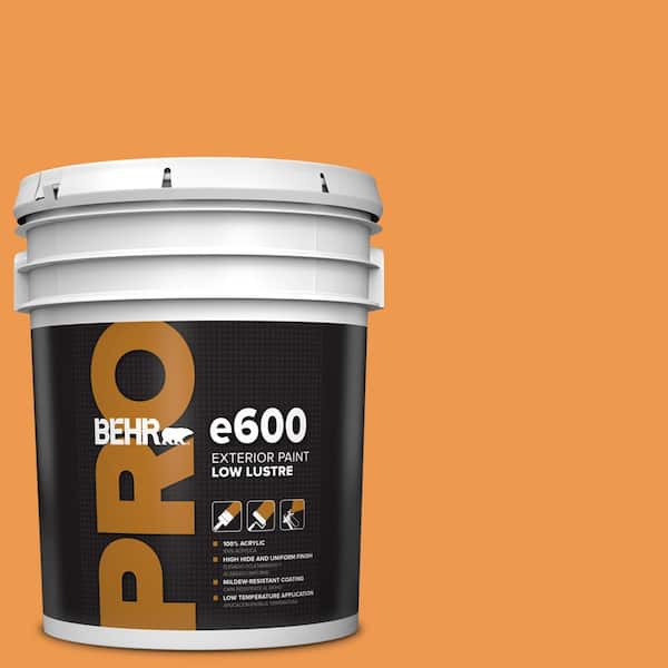 BEHR PRO 5 gal. #270B-6 Autumn Orange Low Luster Exterior Paint PR62305 ...