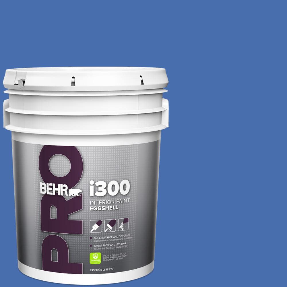 BEHR PRO 5 gal. #PPU15-05 New Age Blue Eggshell Interior Paint PR33305 ...
