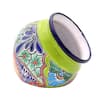 Ravenna Pottery Talavera 10 in. Green Tilted Chata Ceramic Planter ...