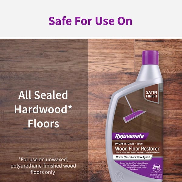 Rejuvenate Hardwood Floor Rejuvenate Satin Finish Wood Floor Restorer,