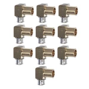 Viega PureFlow 1/2 in. Press x 1/2 in. FTG Zero Lead Bronze 90° Elbow ...