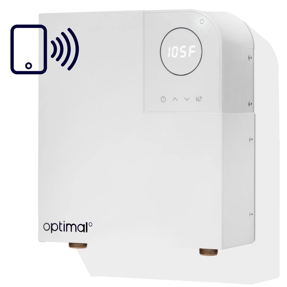Reviews for optimal 220-Volt/240-Volt 12 Kw 2.5 GPM Wi-Fi Enabled Smart ...