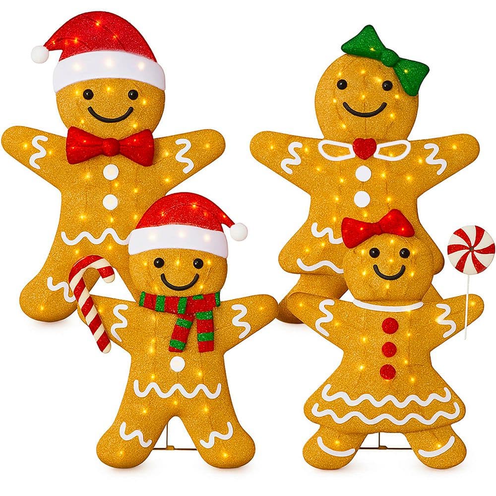Reviews for Best Choice Products 48 in. LED Outdoor Gingerbread Family ...