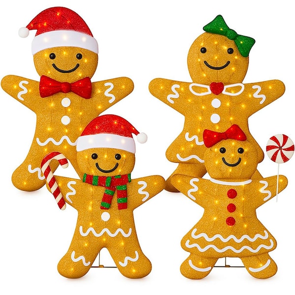 Reviews for Best Choice Products 48 in. LED Outdoor Gingerbread Family ...