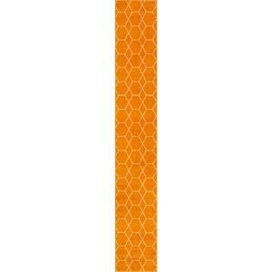 StyleWell Trellis Frieze Orange/Ivory 8 ft. x 8 ft. Round Geometric ...