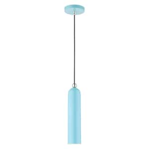 AVIANCE LIGHTING Branbury 1-Light Shiny Baby Blue Globe Pendant HD61477 ...