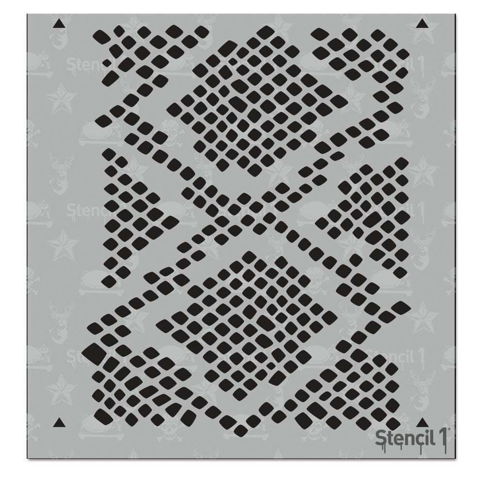 Stencil1 Snakeskin Small Repeat Pattern Stencil-S1_PA_38_S - The Home Depot