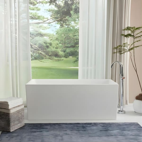 Reviews for Vanity Art Vannes 55 in. x 29 in. Acrylic Flatbottom ...