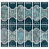 Merola Tile Montego Emerald 6 in. x 6 in. Porcelain Mosaic Take Home ...