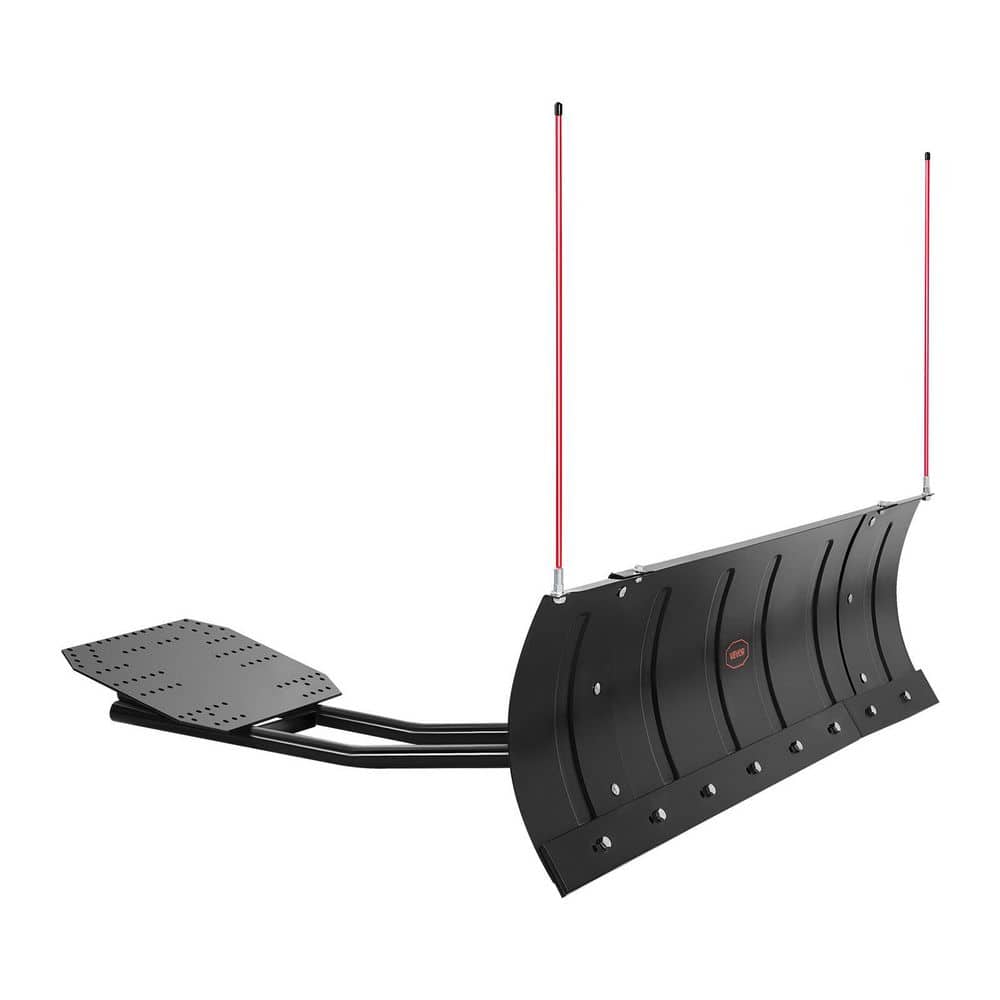 VEVOR Snow Plow Blade 43/60 in. Adjustable Easy Detach Universal Mount ...