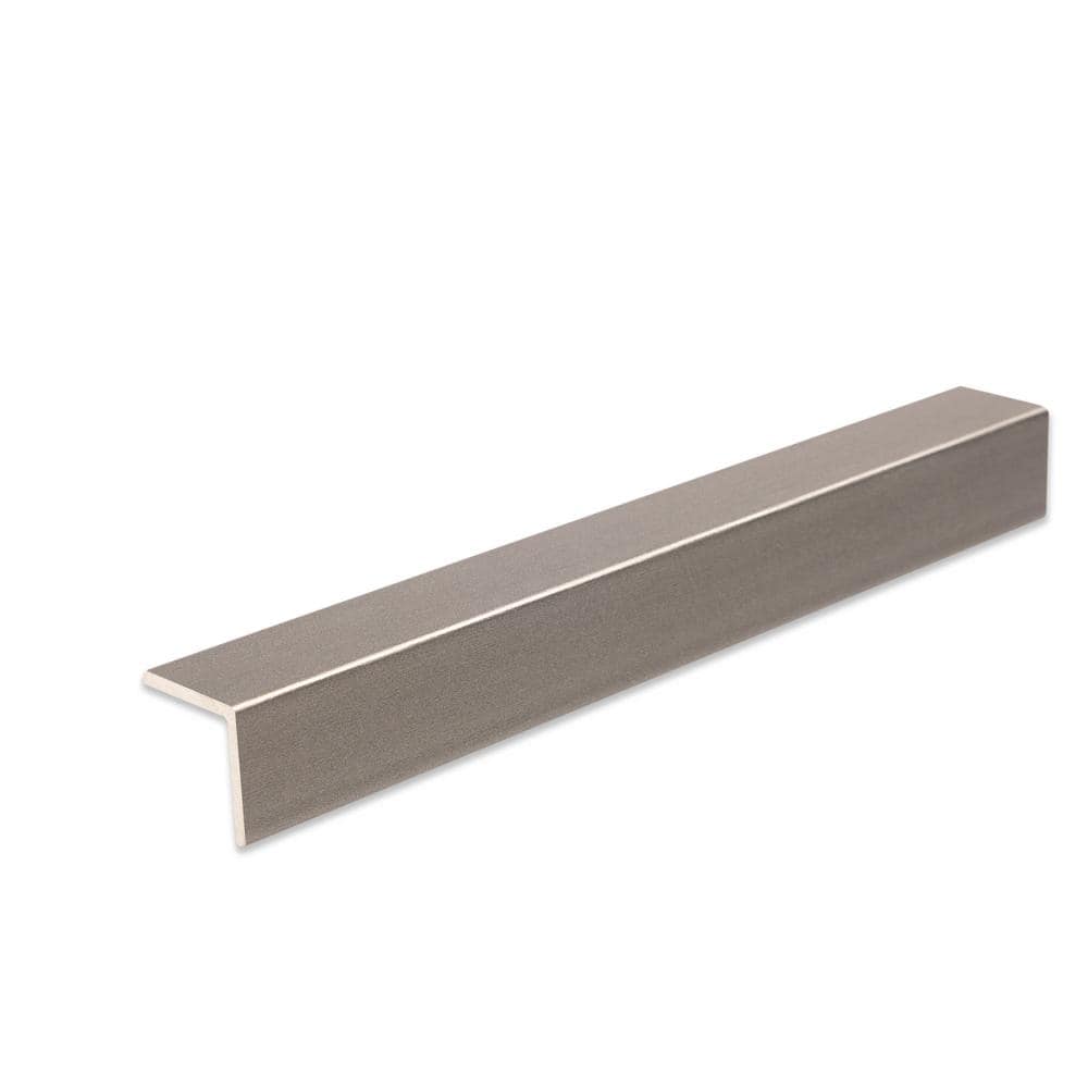 1 in. x 1 in. x 8.5 ft Easy DIY Install Classic Gray WPC Corner Edges ...