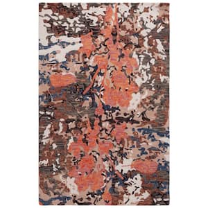 SAFAVIEH Blossom 3 ft. x 5 ft. Pink/Ivory Abstract Floral Area Rug ...