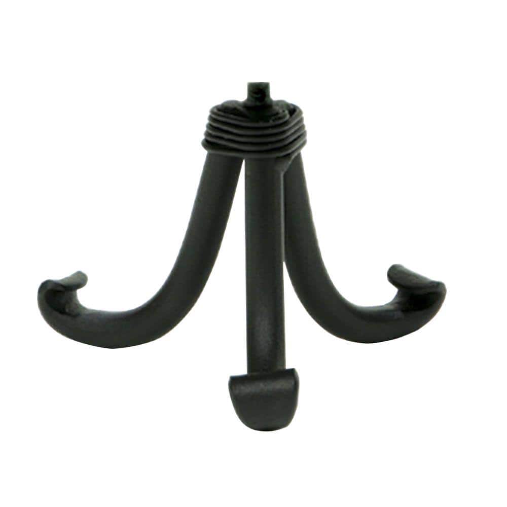 ACHLA DESIGNS Small Threaded Tabletop Tripod Stand 5 in. Tall Black ...