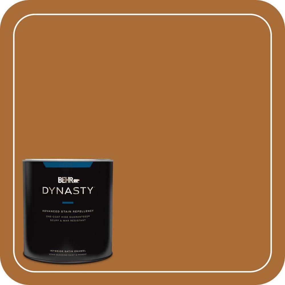 BEHR DYNASTY 1 qt. #280D-7 Sesame Crunch Satin Enamel Interior Stain ...