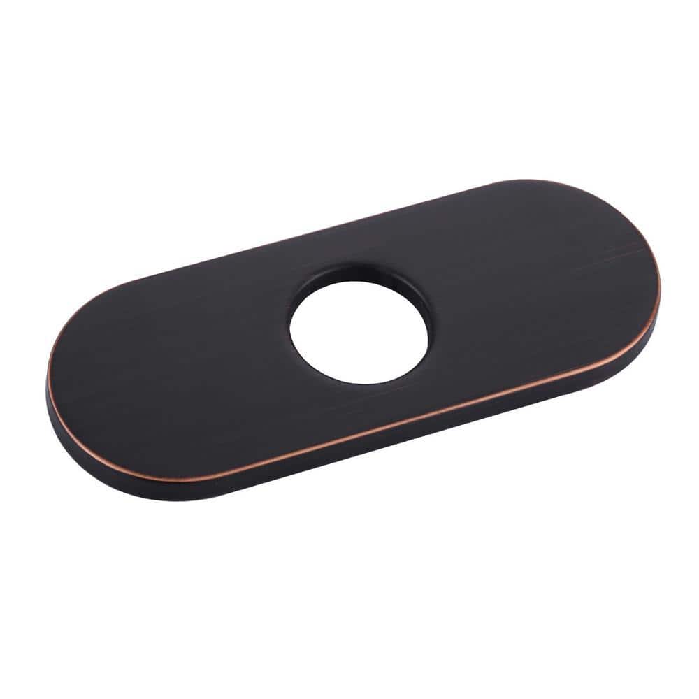ALEASHA 6.3 in. Stainless Steel Escutcheon Plate in Oil Rubbed Bronze ...