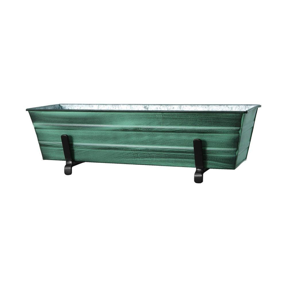 ACHLA DESIGNS Odette Stand with Flower Box Planter, 24 in. Wide, Cape ...