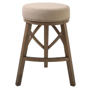 New Ridge Home Goods Regal 30" Bar Height Swivel Stool with Cream ...