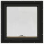 JELD-WEN 24 in. x 24 in. W-2500 Series Bronze Painted Clad Wood Awning ...