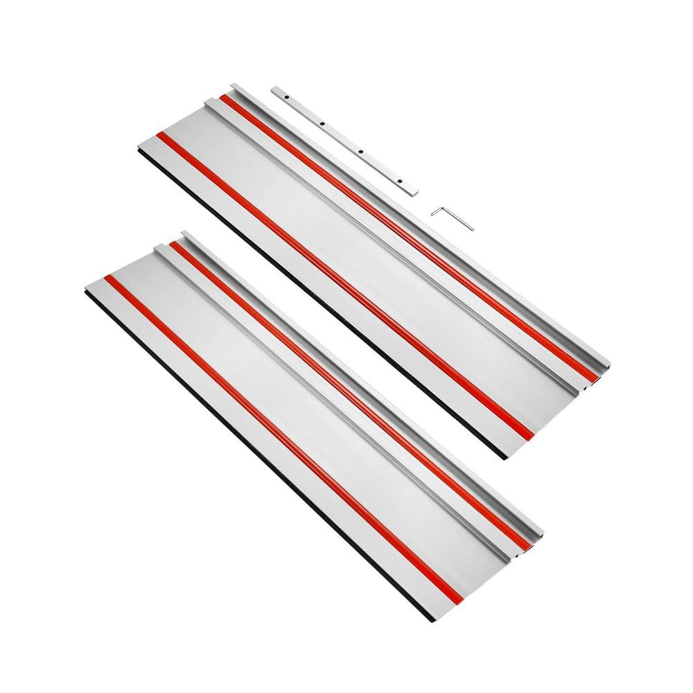 VEVOR Track Saw Guide Rail 55 in. Cutting Range Includes 2 Pieces 27.5 ...