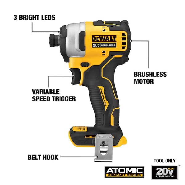 DEWALT 20V Lithium-Ion Cordless 6-Tool Combo Kit with 5.0 Ah and 2.0 Ah ...